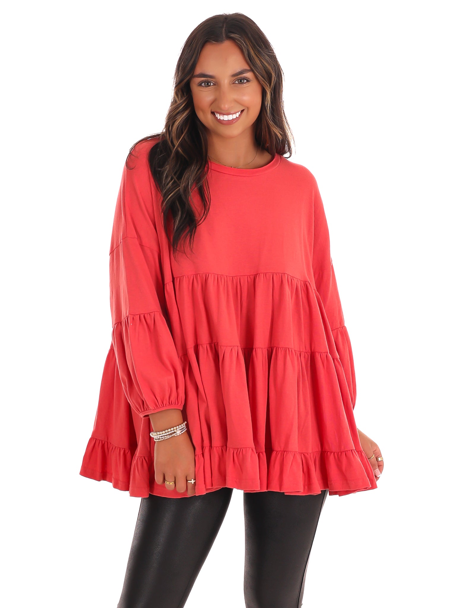 Simply Joy Babydoll Tunic Top – Josie's Boutique